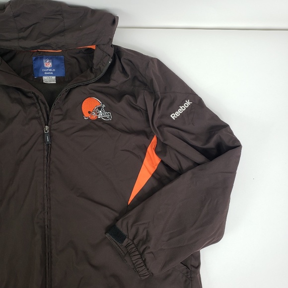 Reebok | Jackets & Coats | Reebok Nfl On Field Cleveland Browns Jacket ...